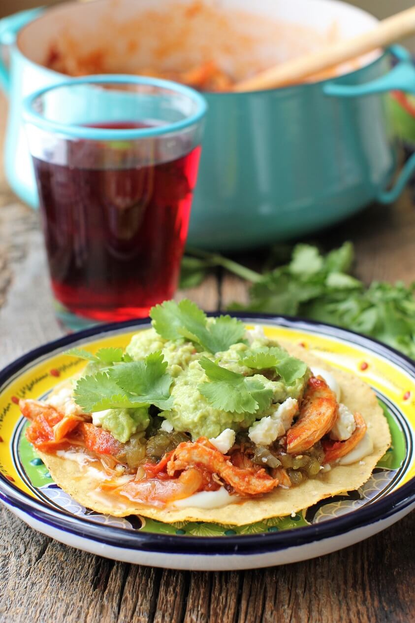 Chicken Tinga Tostadas - Mexican Comfort Food | Kitchen Frau