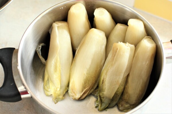 Braised Belgian Endives with Ham au Gratin | Kitchen Frau