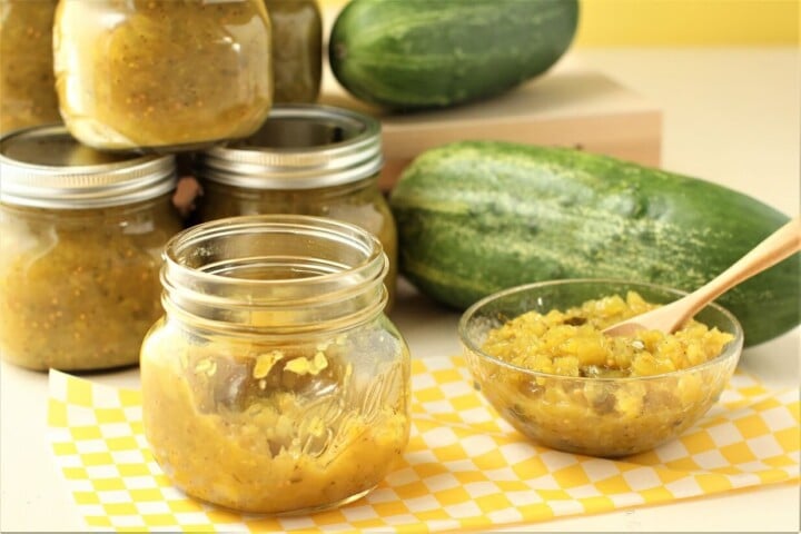 Pickle Relish Made with Overripe Cucumbers | Kitchen Frau