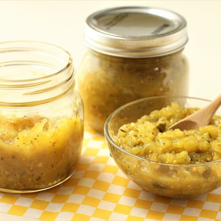 Pickle Relish Made with Overripe Cucumbers | Kitchen Frau