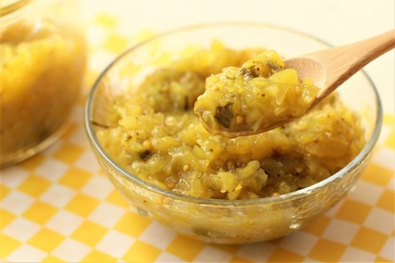 Pickle Relish Made with Overripe Cucumbers | Kitchen Frau