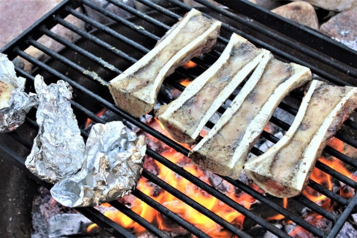 Campfire Cooking: Steak Dinner & Zucchini Stacks | Kitchen Frau