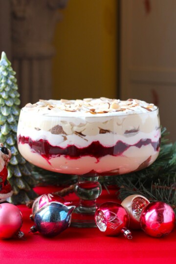 German Gingerbread Christmas Trifle with Cranberries and White ...
